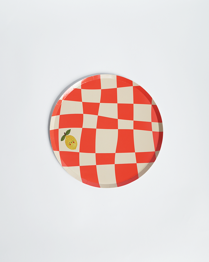 checkered paper plates - Cute Chic Chef Dinner Plates checkered paper ...